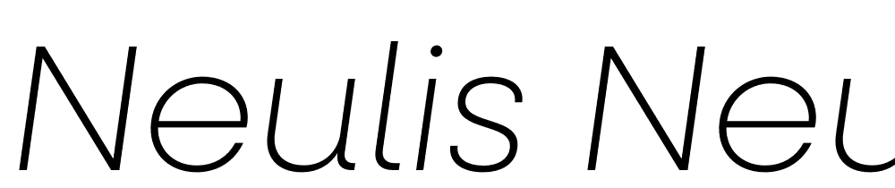 Neulis Sans font Full Family Free [Download Now]