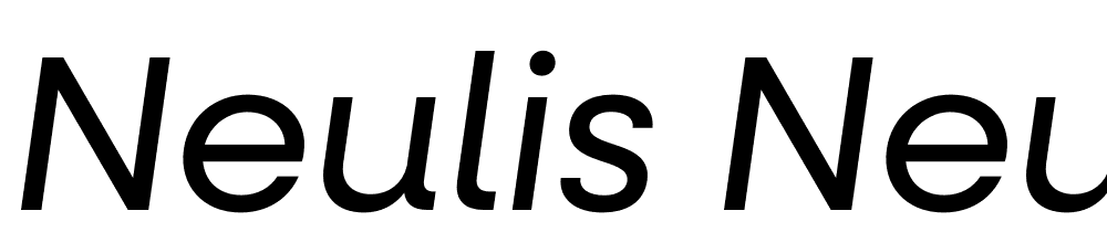 Neulis Sans font Full Family Free [Download Now]