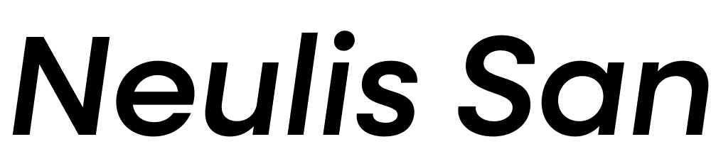 Neulis Sans font Full Family Free [Download Now]