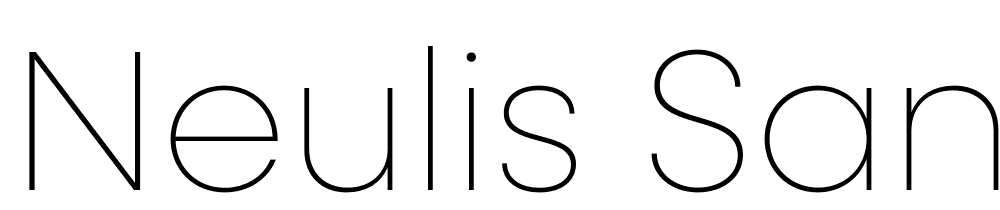 Neulis Sans font Full Family Free [Download Now]
