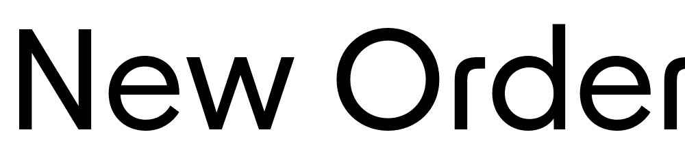 New Order font Full Family Free [Download Now]