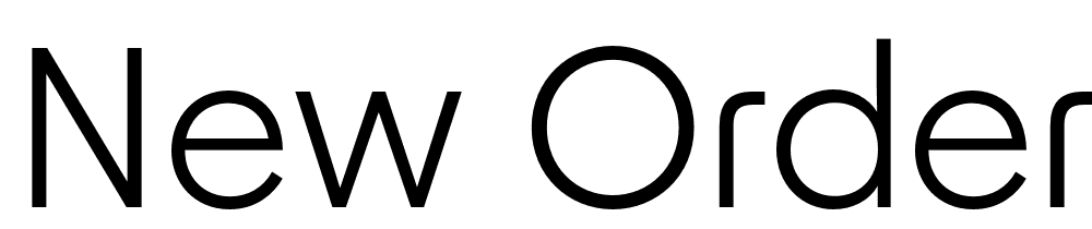 New Order font Full Family Free [Download Now]