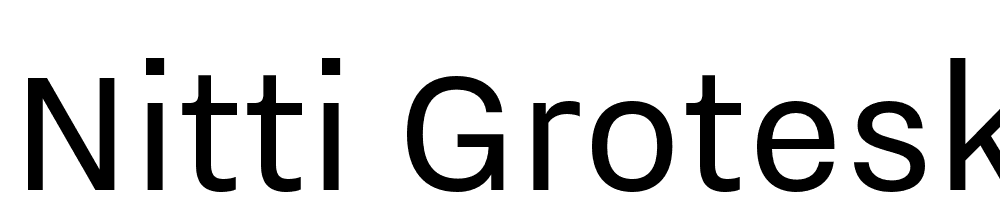 Nitti Grotesk font Full Family Free [Download Now]