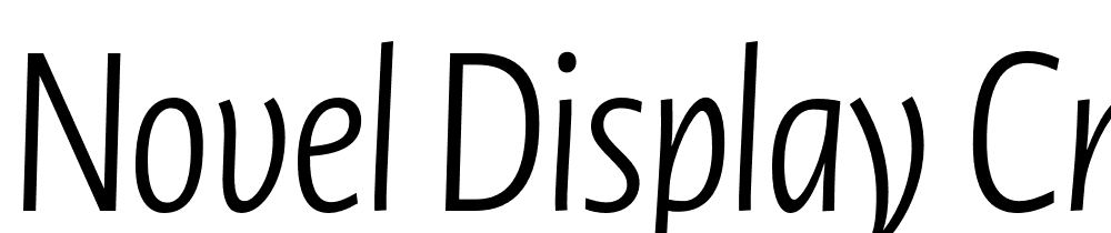 Novel Display font Full Family Free [Download Now]