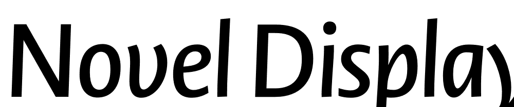 Novel Display font Full Family Free [Download Now]