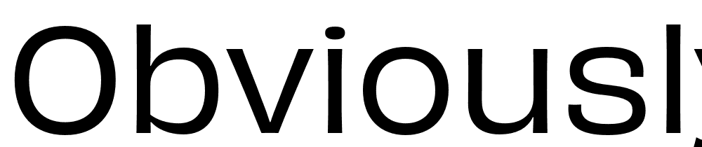 Obviously font Full Family Free [Download Now]