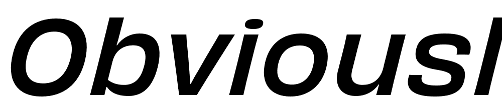 Obviously font Full Family Free [Download Now]