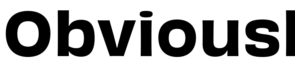 Obviously font Full Family Free [Download Now]