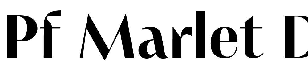 PF Marlet Display font Full Family Free [Download Now]