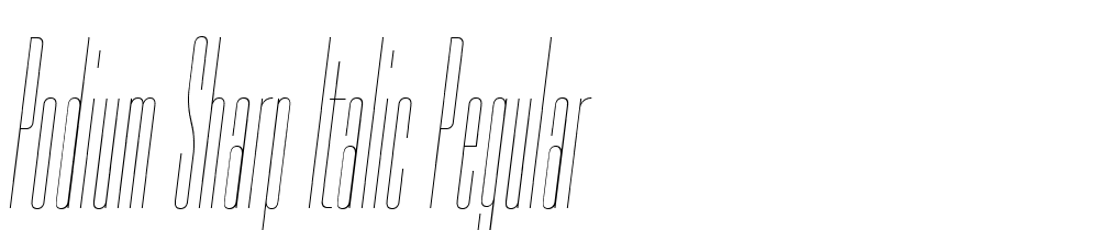 PODIUM Sharp font Full Family Free [Download Now]
