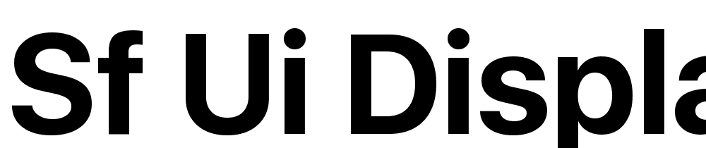 SF UI Display font Full Family Free [Download Now]