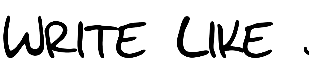 Write Like Jesse font Full Family Free [Download Now]