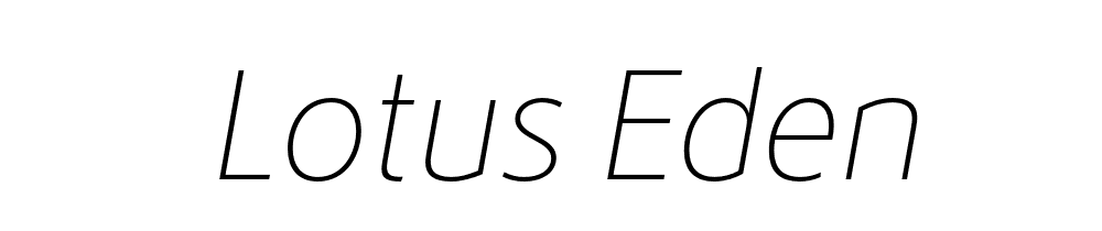 Lotus Eden font Full Family Free [Download Now]
