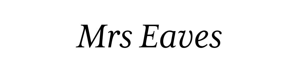 Mrs Eaves font Full Family Free [Download Now]
