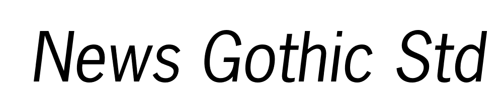 News Gothic Std font Full Family Free [Download Now]