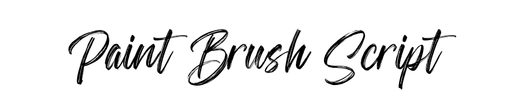 Paint Brush Script font Full Family Free [Download Now]