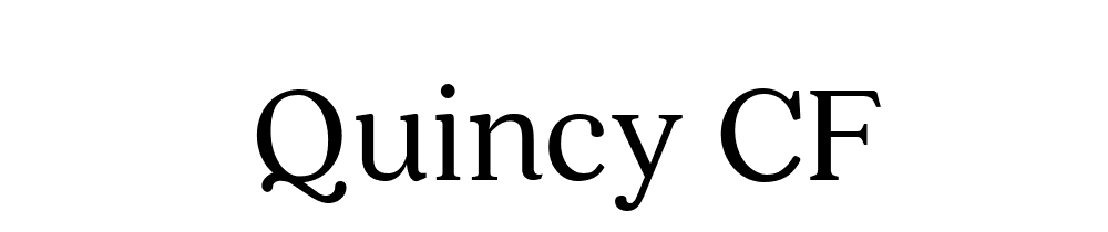 Quincy CF font Full Family Free [Download Now]