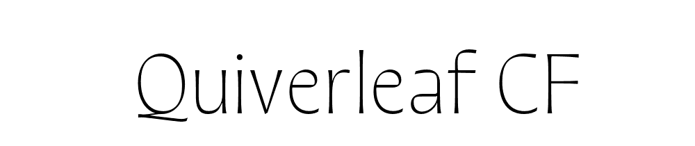 Quiverleaf CF font Full Family Free [Download Now]