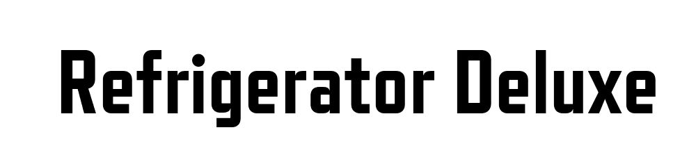 Refrigerator Deluxe font Full Family Free [Download Now]