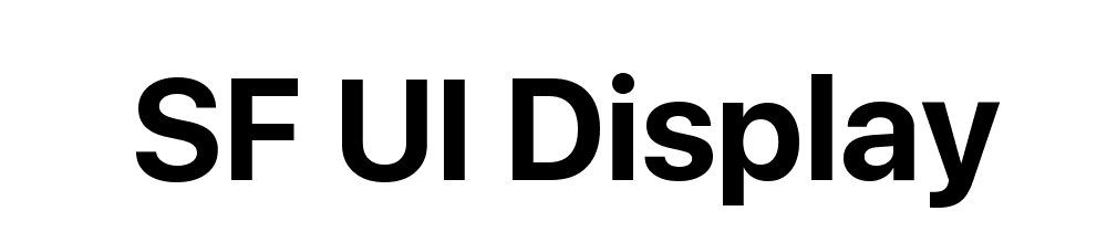 SF UI Display font Full Family Free [Download Now]