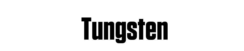 Tungsten font Full Family Free [Download Now]