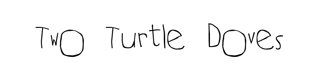 Two Turtle Doves font Full Family Free [Download Now]